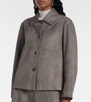 Max Mara Suede Overshirt - Grey