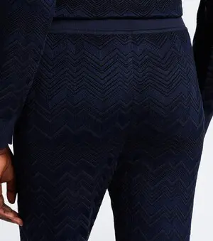 Missoni Zigzag High-rise Flared Pants - Blue