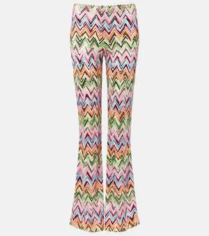 Missoni Zigzag High-rise Flared Pants - Multicoloured