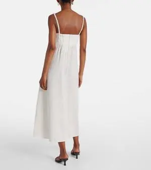 Velvet By Graham & Spencer Janet Linen Midi Dress
