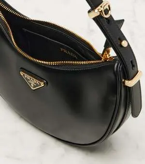 Prada Arqué Small Leather Shoulder Bag
