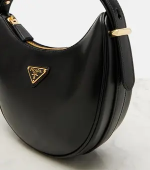 Prada Arqué Small Leather Shoulder Bag