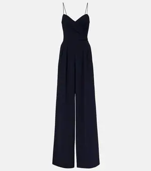 Max Mara Elegante Periodi Cady Jumpsuit - Blue