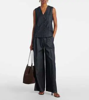 Max Mara Denim Waistcoat
