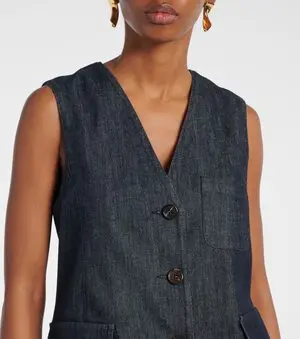 Max Mara Denim Waistcoat