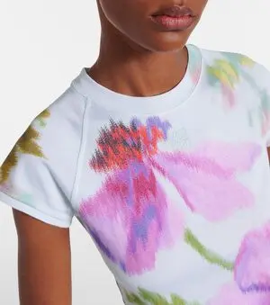 Loewe Floral Cotton-blend T-shirt