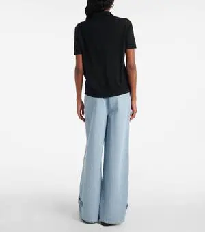 Max Mara Romania Virgin Wool Shirt - Black