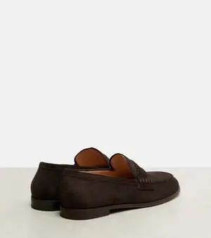 GIANVITO ROSSI Georgie Suede Loafers - Brown