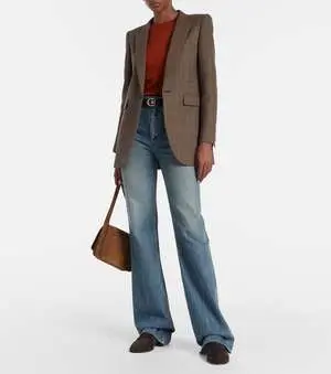 GIANVITO ROSSI Georgie Suede Loafers - Brown
