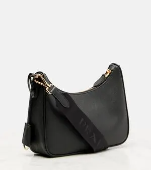 Prada Re-edition 2005 Leather Shoulder Bag - Black