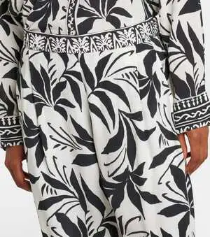 Velvet By Graham & Spencer Claudia Printed Palazzo Pants - Black