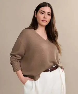 Jenni Kayne Simone V-neck - Brown