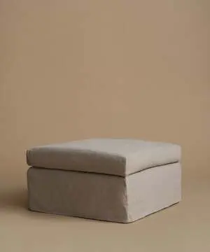 Jenni Kayne Harbor Ottoman - Tan