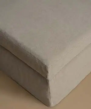 Jenni Kayne Harbor Ottoman - Tan