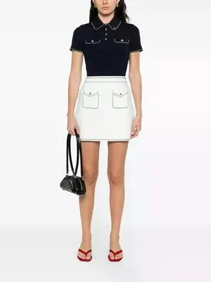 Maje Contrast-trim Polo Shirt