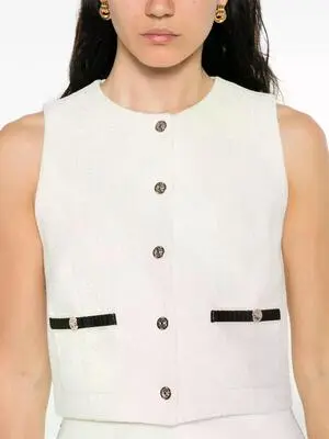 Maje Sleeveless Tweed Jacket