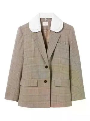 Claudie Pierlot Checked Tailored Blazer