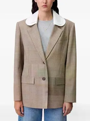 Claudie Pierlot Checked Tailored Blazer