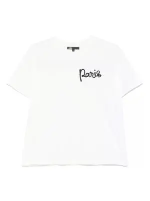 Maje Embroidered T-shirt - White