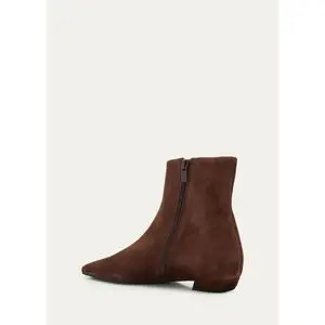 Proenza Schouler Trap Suede Zip Booties