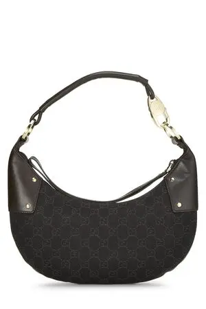 Gucci Gg Canvas Half Moon Hobo