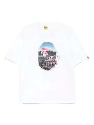 A BATHING APE Logo-printed T-shirt
