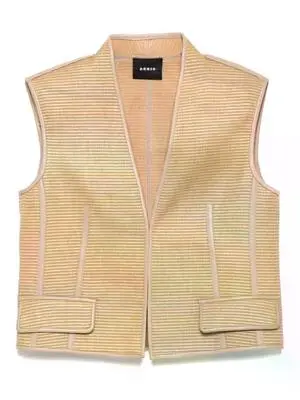Akris Sleeveless Gilet - Brown
