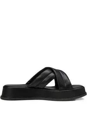 Marc O'polo Crossover-strap Platform Sandals - Black