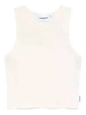CHOCOOLATE Embossed-logo Tank Top - Neutrals