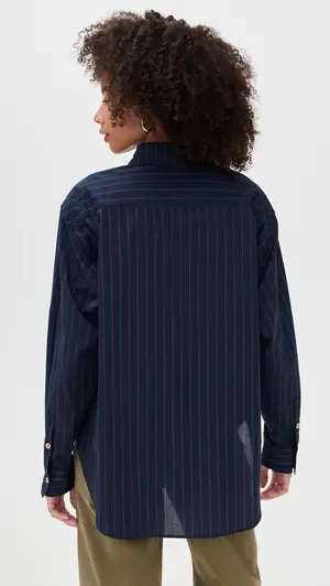 JAMIE HALLER The Weekend Striped Shirt