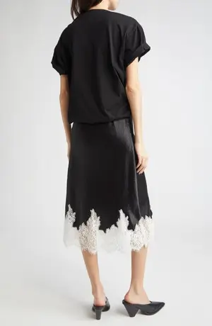 3.1 Phillip Lim Mixed Media Dress - Black-white Multi