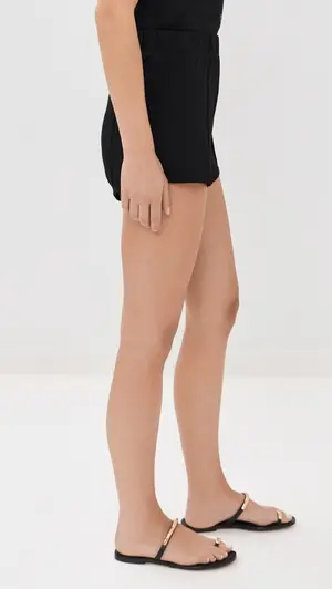 LE BOP Eloise Jersey Shorts - Black