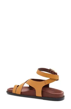 Free People Anya Ankle-strap Sandals - Cognac