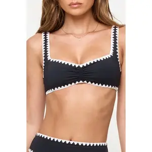 L*Space Effie Shirred Bikini Top