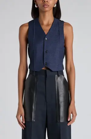 Bottega Veneta Button Detailed Vests For Women