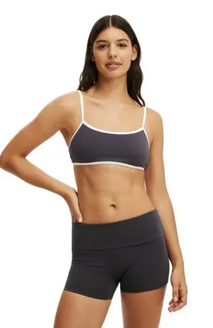 Cotton:on Active Ultra Soft Roll Over Shortie Short - Graphite
