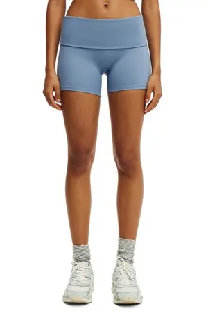 Cotton:on Active Ultra Soft Roll Over Shortie Short - Infinity Blue