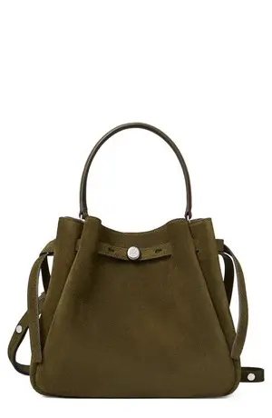 Tory Burch Romy Suede Bucket Bag Leccio