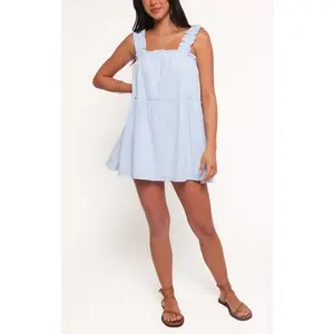 PETAL & PUP Elena Sleeveless Cotton Sundress - Light Blue
