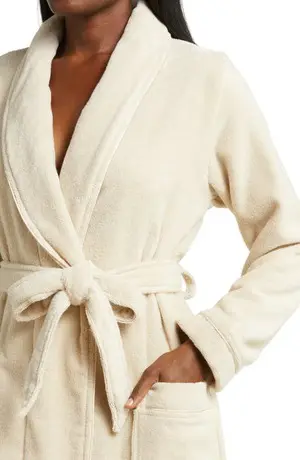 Nordstrom Hydro Cotton Terry Robe - Beige Oatmeal
