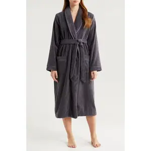 Nordstrom Hydro Cotton Terry Robe Grey Stonehenge