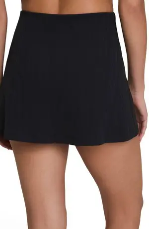 Spanx Booty Boost® Ribbed Skort - Very Black