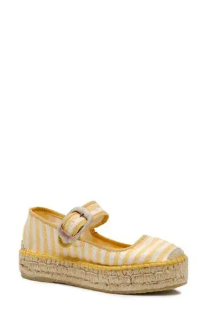 Free People Surfside Platform Espadrille - Lemon Zest