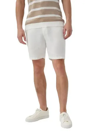 Onia Linen Fixed Waist Short - White