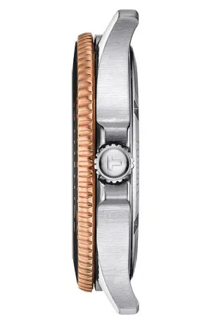 TISSOT Seastar 1000 Two-tone Bracelet Watch - Black