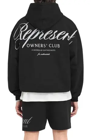 REPRESENT Owners Club Graphic Hoodie - Black