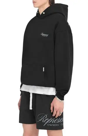 REPRESENT Owners Club Graphic Hoodie - Black