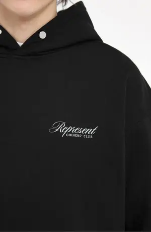 REPRESENT Owners Club Graphic Hoodie - Black