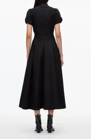 3.1 Phillip Lim Poplin Flare High-low Dress - Black