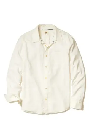 Marine Layer Better-than-linen Hemp Blend Button-down Shirt
